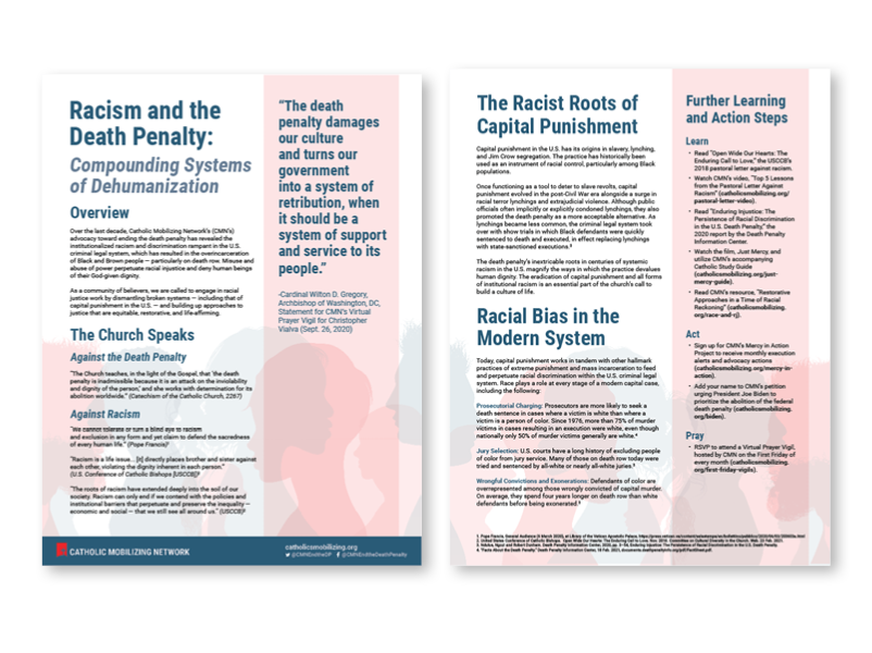 [One-Pager] Racism and the Death Penalty: Compounding Systems of ...