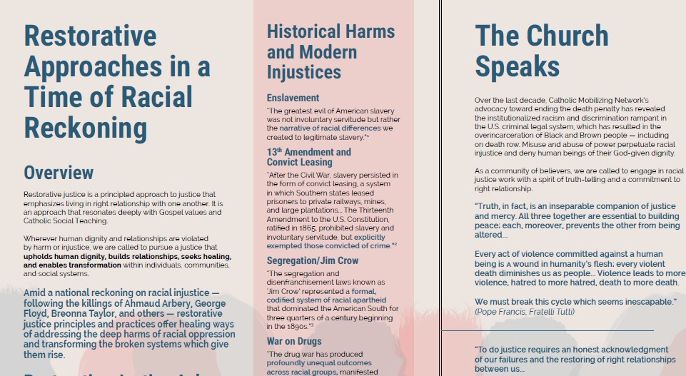 [One-Pager] Restorative Approaches in a Time of Racial Reckoning ...
